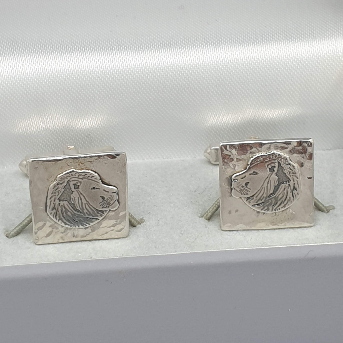 Lion cufflinks - Gina Kim Jewellery